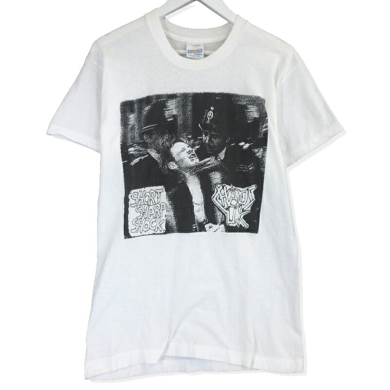 【楽天市場】【中古】ヴィンテージ バンドTシャツ Vintage SHORT SHARP SHOCK Chaos UK 80s SCREEN ...