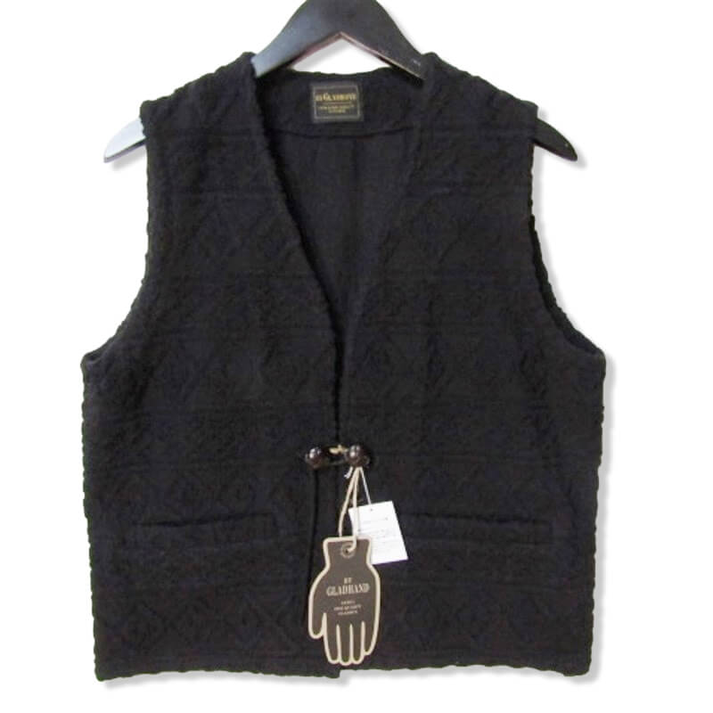 【楽天市場】【中古】未使用 BY GLAD HAND バイグラッドハンド ベスト BYGH-19-SS-12 ISLAND VEST アイランド ジレ コットン パイル地 ブラック S メンズ ...