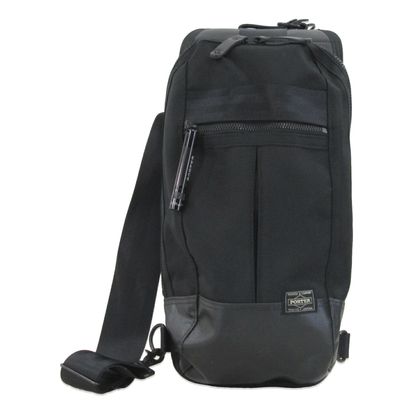 【楽天市場】【中古】PORTER ポーター ワンショルダーバッグ ヒート 703-08000 SLING SHOULDER BAG スリングバッグ ブラック 黒 バッグ 鞄 40010137 ...