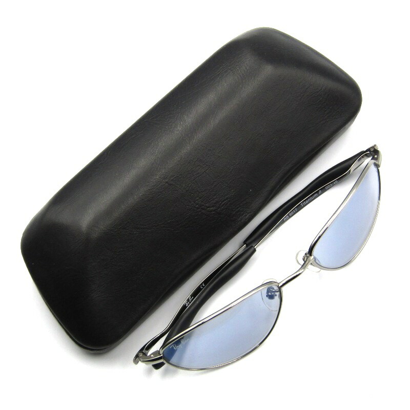 【楽天市場】【中古】美品 Ray-Ban レイバン サングラス RB8017 Titanium β タイタニウム 003/46 シルバーライト ...