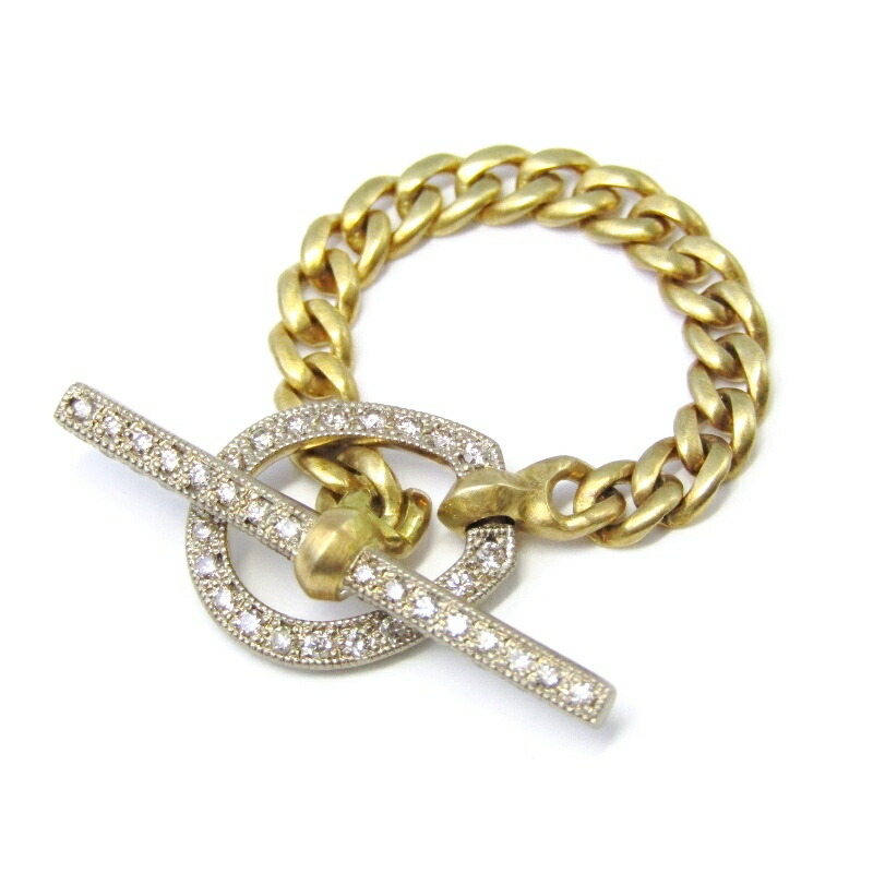 【楽天市場】【中古】美品 hum ハム リング la-R257Acom Deco lace T-bar ring K18GG/WG 0.12ct ブラウンダイヤモンド レディース 15号 ...