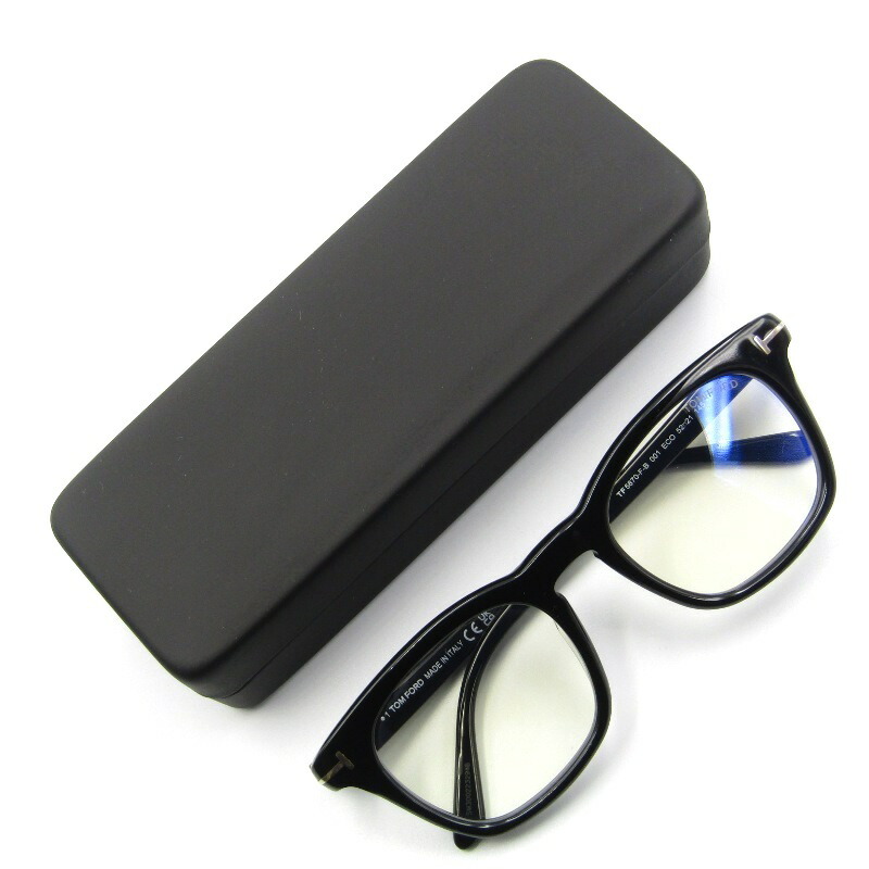 【楽天市場】【中古】美品 TOM FORD トムフォード メガネフレーム TF5870-F-B ECO イタリア製 アジア企画 スクエア ...
