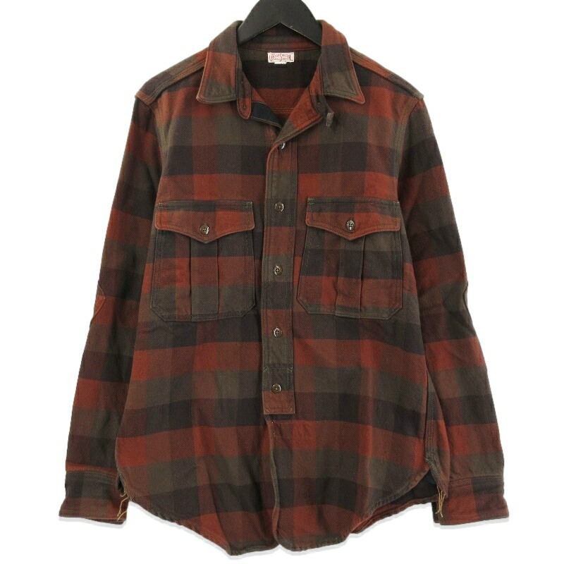 【楽天市場】【中古】FREEWHEELERS フリーホイーラーズ 長袖ネルシャツ 2433006 Baldy Gus MECHANIC ...