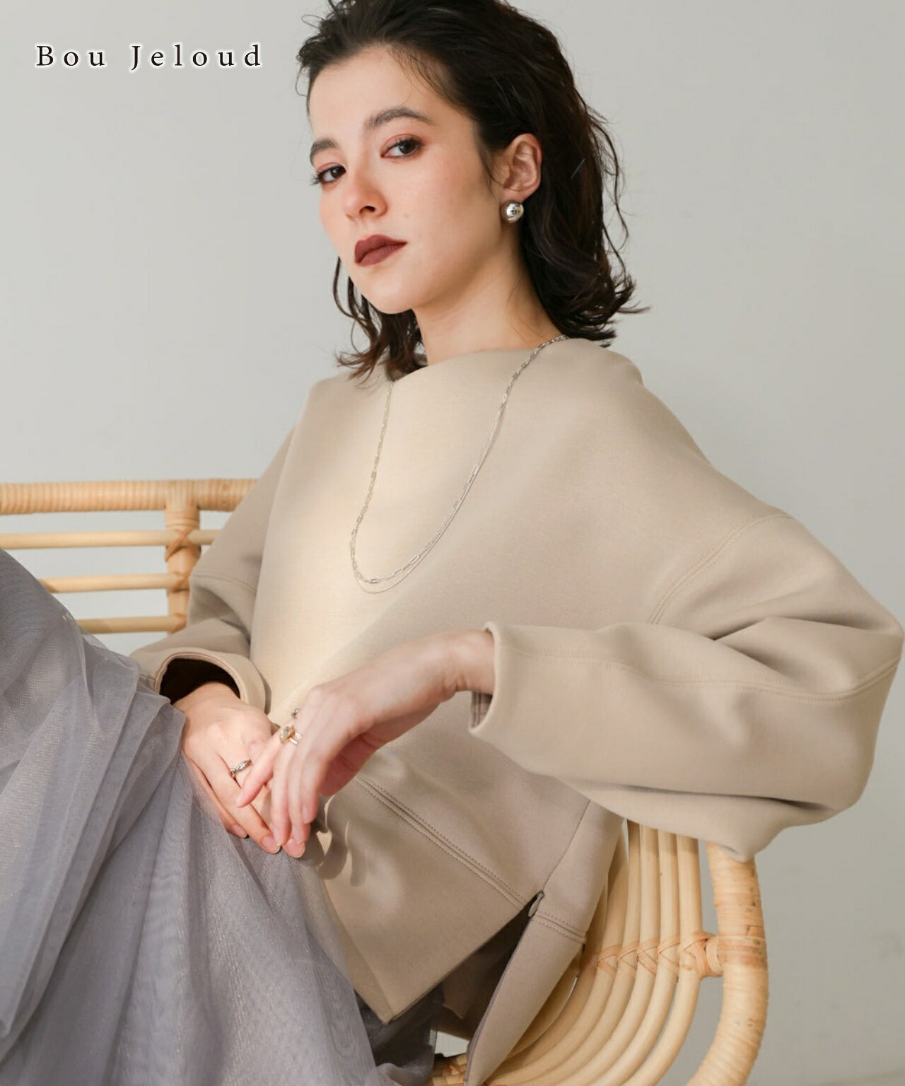 【楽天市場】【クーポン利用で55％OFF★11日1時59分まで】Bou Jeloud ブージュルード [ss/look掲載]かろやか ...