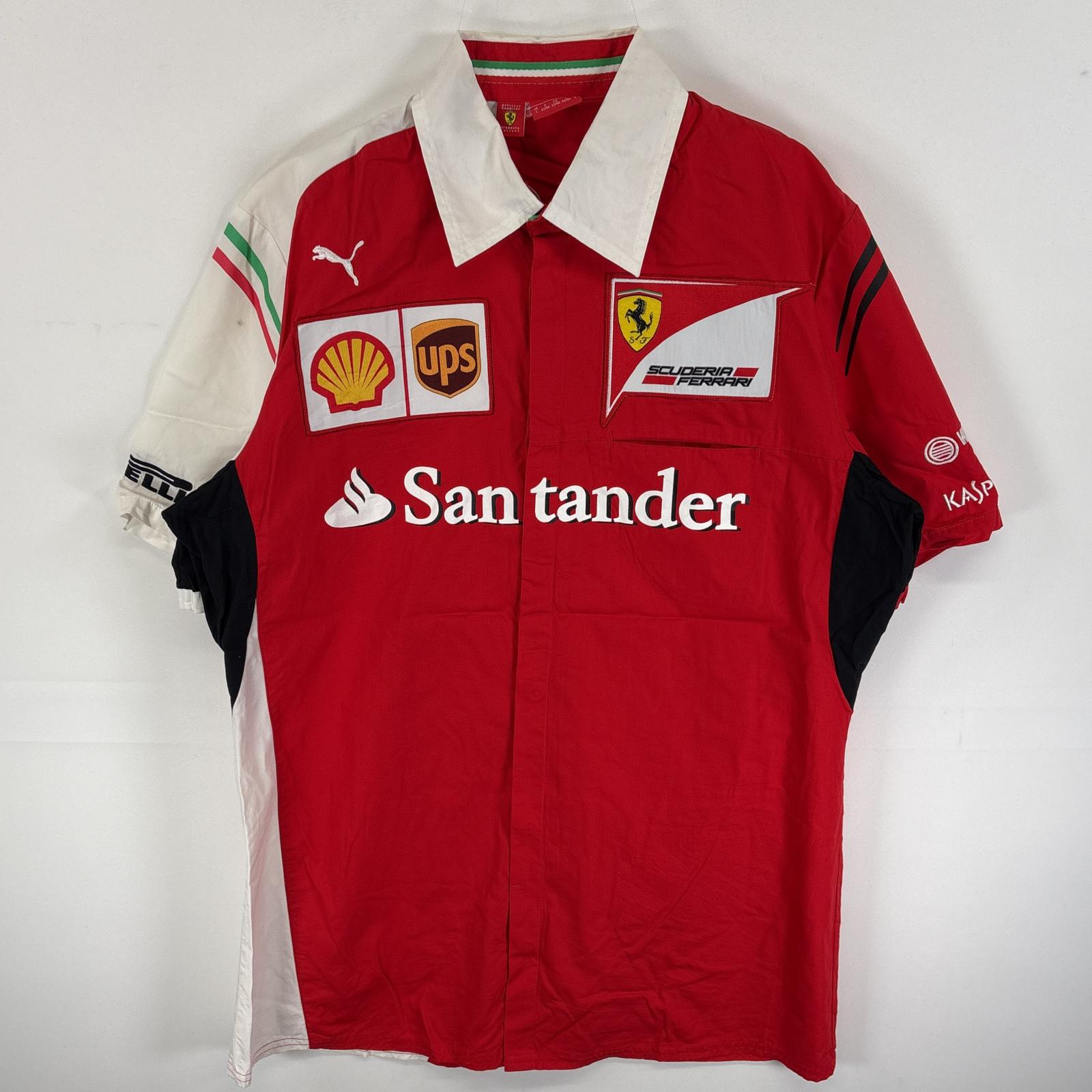 【楽天市場】古着 プーマ PUMA 半袖シャツ ワークシャツ 企業系 フェラーリ L レッド系 ツートン メンズ 【中古】：古着屋NIKKU