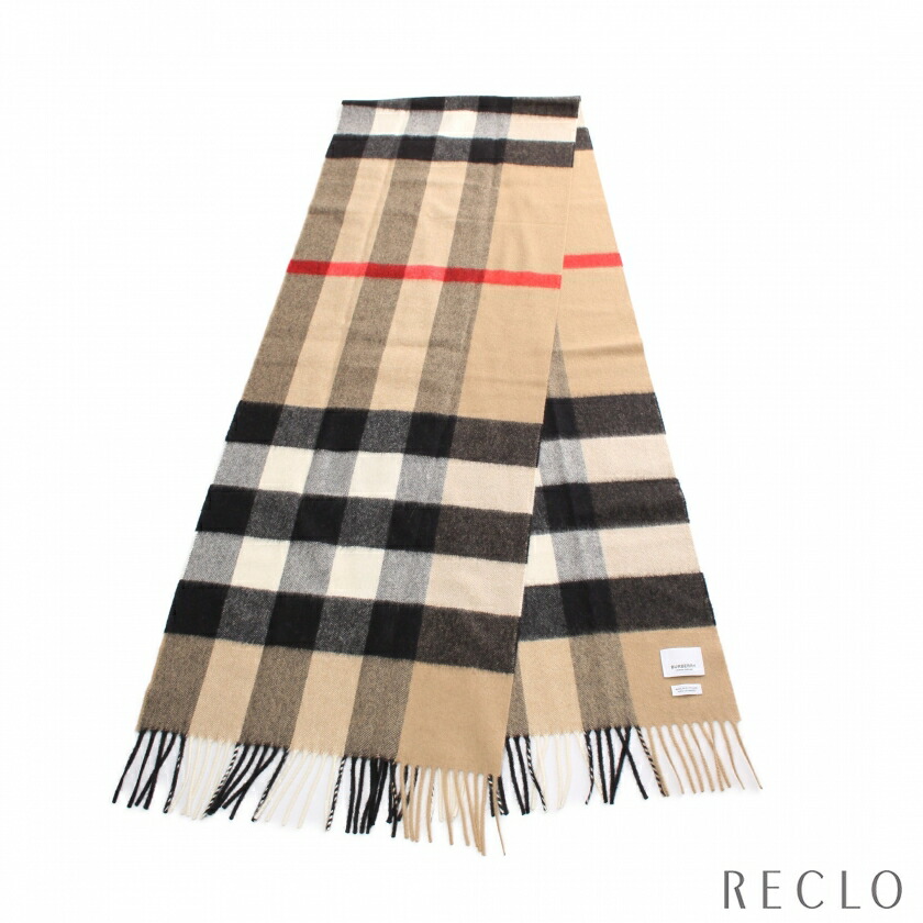 【楽天市場】バーバリー BURBERRY メガチェック マフラー カシミヤ ベージュ マルチカラー 8018175【中古】：RECLO（リクロ ...