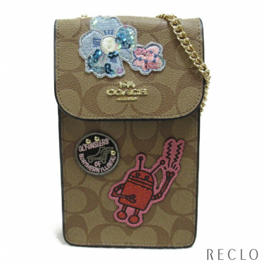 【楽天市場】コーチ COACH ポシェット ショルダーバッグ ショルダーバッグ PVCコーティングキャンバス ブラウン 【中古】：RECLO ...