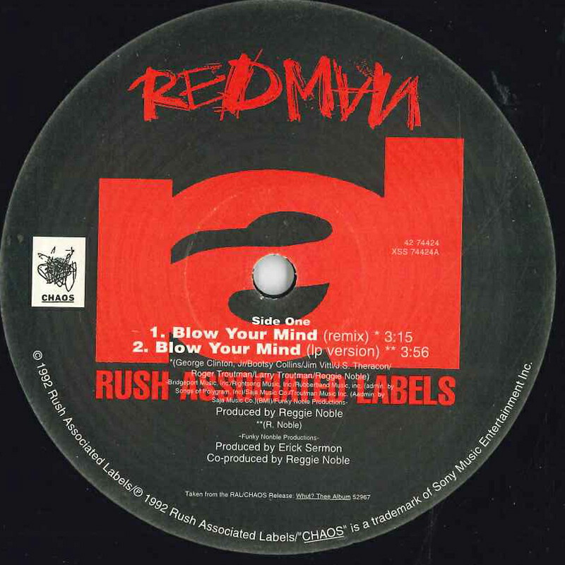 【楽天市場】【中古】米12" Redman Blow Your Mind 4274424 Rush Associated Labels ...