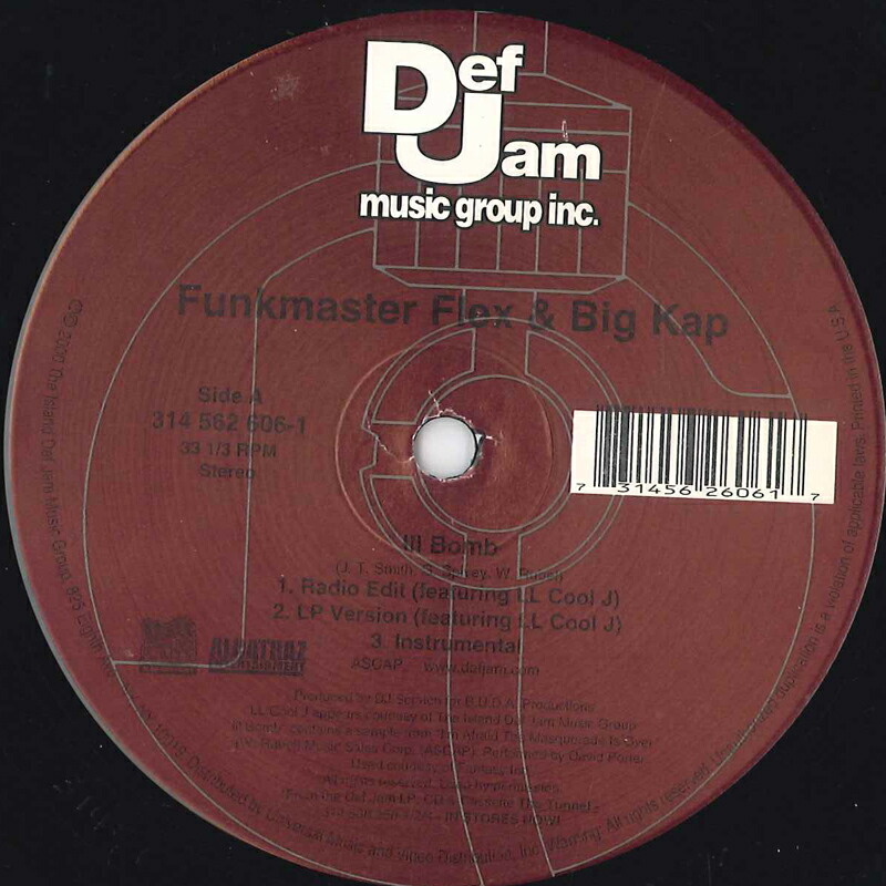 【楽天市場】【中古】米12” Funkmaster Flex & Big Kap Ill Bomb 3145626061 DEFJAM ...
