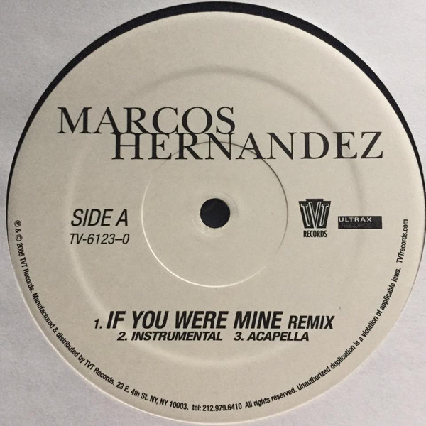 【楽天市場】【中古】米12” Marcos Hernandez If You Were Mine Remix TV61230 TVT ...