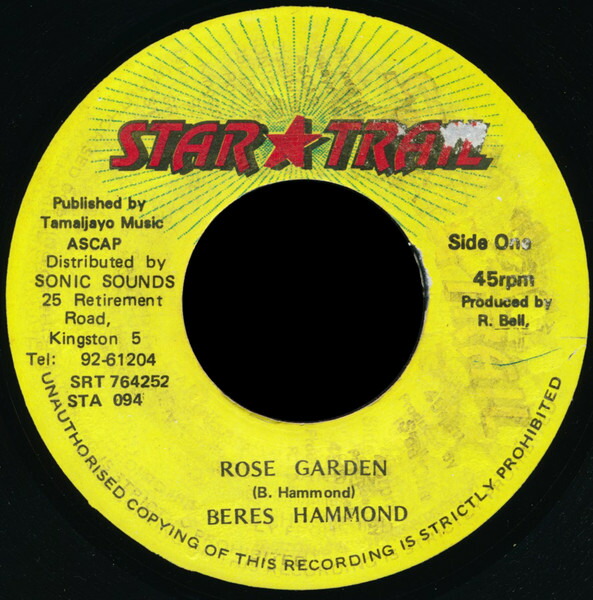 【楽天市場】【中古】ジャマイカ7” Beres Hammond Rose Garden STA094 Star Trail /00080 ...