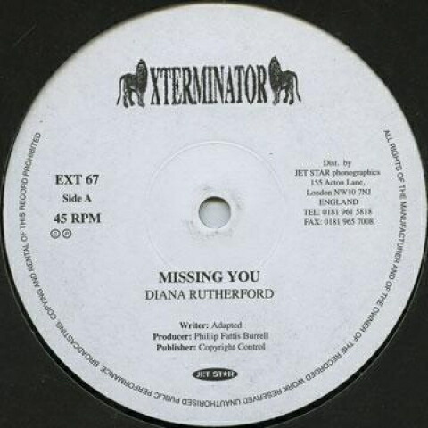 【楽天市場】【新品】英12” Diana Rutherford Missing You / Instrumental EXT67 ...