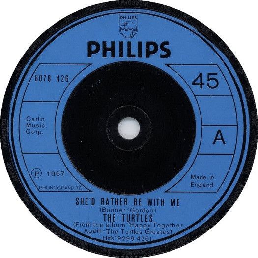 【楽天市場】【中古】英7" Turtles Shed Rather Be With Me 6078426 Philips /00080 ...