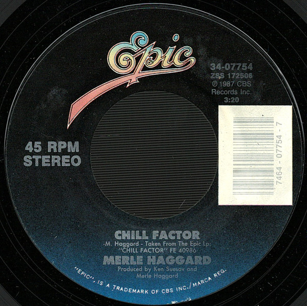【楽天市場】【中古】米7" Merle Haggard Chill Factor 3407754 Epic /00080：レコードシティ 楽天市場店