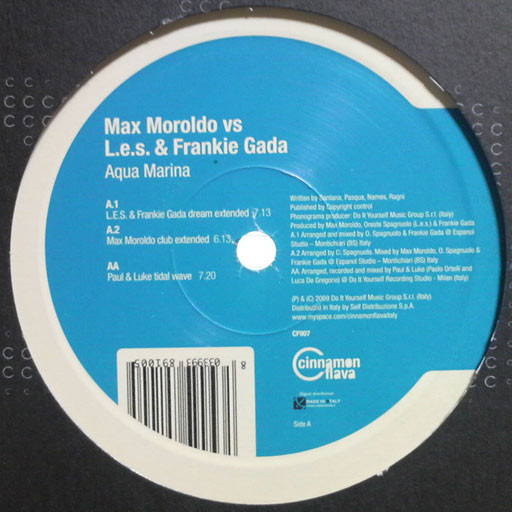 【楽天市場】【中古】伊12" Max Moroldo v.s. L.E.S. Project & Frankie Gada Aqua ...