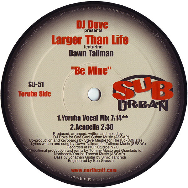 【楽天市場】【中古】米12" DJ Dove, Larger Than Life, Dawn Tallman Be Mine SU51 Sub ...