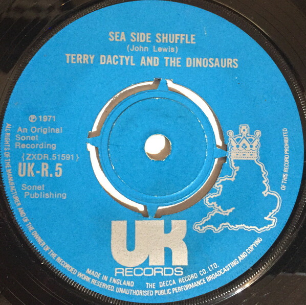 【楽天市場】【中古】英7" Terry Dactyl And The Dinosaurs Sea Side Shuffle / Ball ...