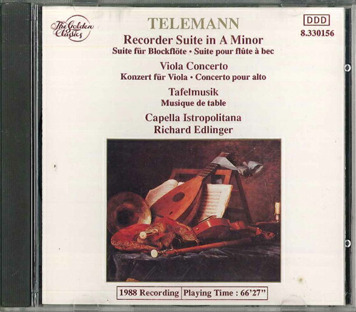 【楽天市場】【中古】輸入CD Capella Istropolitana Telemann Recorder Suite 8330156 ...