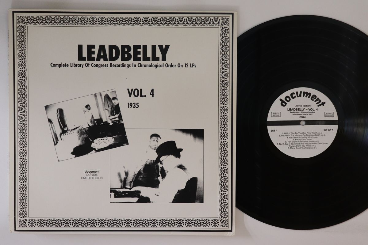 【楽天市場】【中古】オーストリアLP Leadbelly Vol. 4 1935 DLP604 DOCUMENT /00260：レコードシティ ...