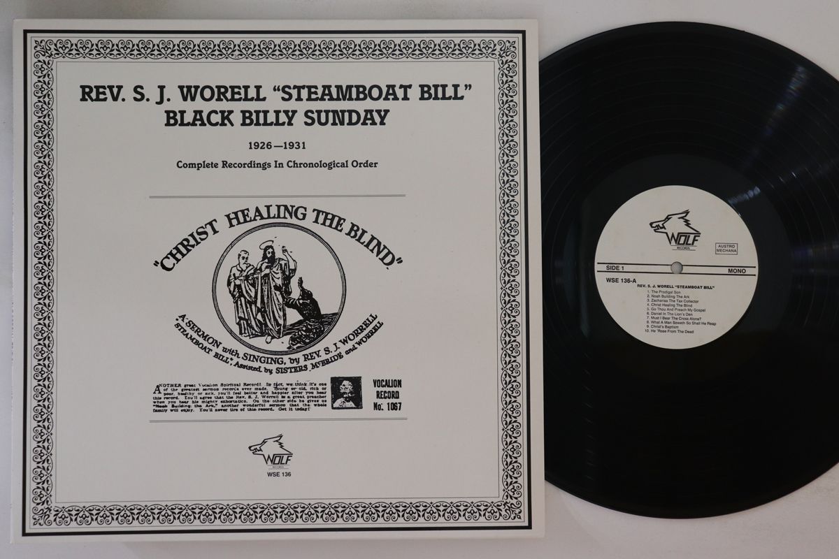 【楽天市場】【中古】オーストリアLP Rev. S.j. Worell Steamboat Wil Sermons With Singing ...