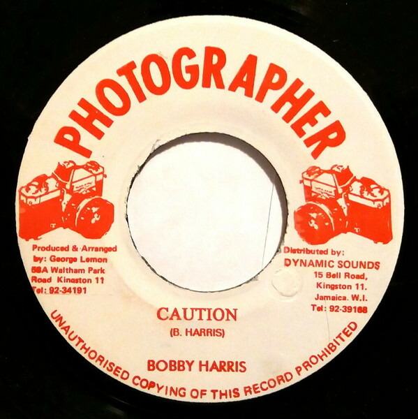 【楽天市場】【中古】ジャマイカ7” Bobby Harris Caution NONE Photographer /00080：レコードシティ ...