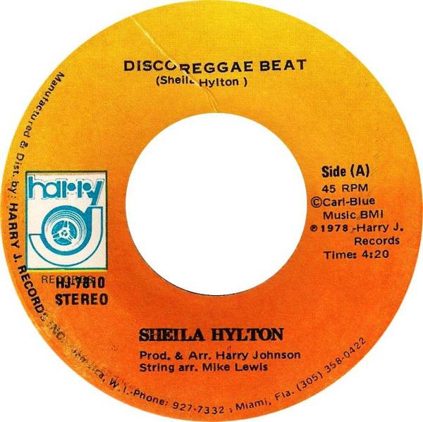 【楽天市場】【中古】英7” Sheila Hylton Disco Reggae Beat HJ7810 Harry J Records ...