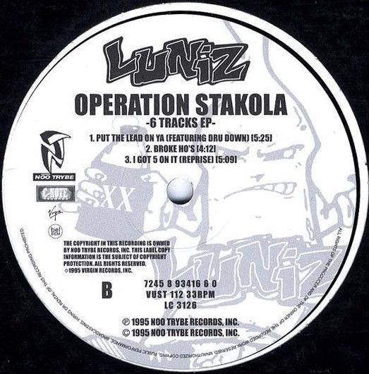 【楽天市場】【中古】12" Luniz Operation Stackola (6 Tracks EP) 724589341660 Noo ...