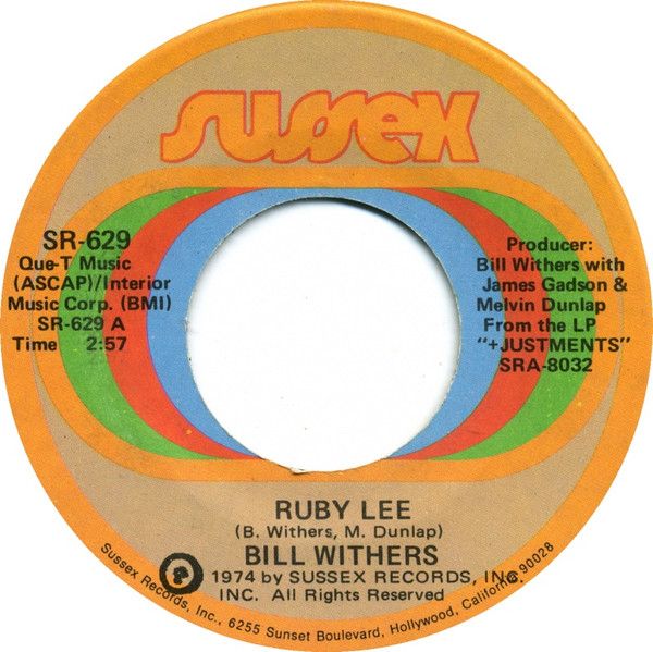 【楽天市場】【中古】米7” Bill Withers Ruby Lee / Heartbreak Road SR629 Sussex ...
