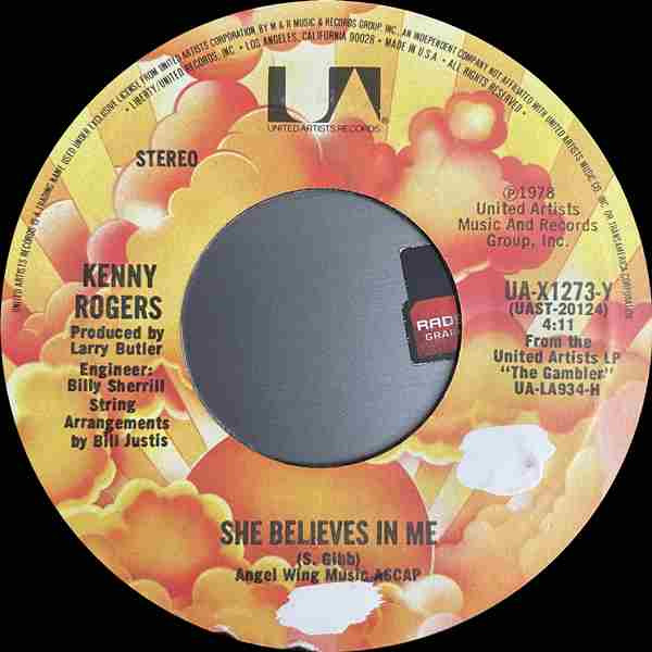 【楽天市場】【中古】米7" Kenny Rogers She Believes In Me / Morgana Jones UAX1273Y ...