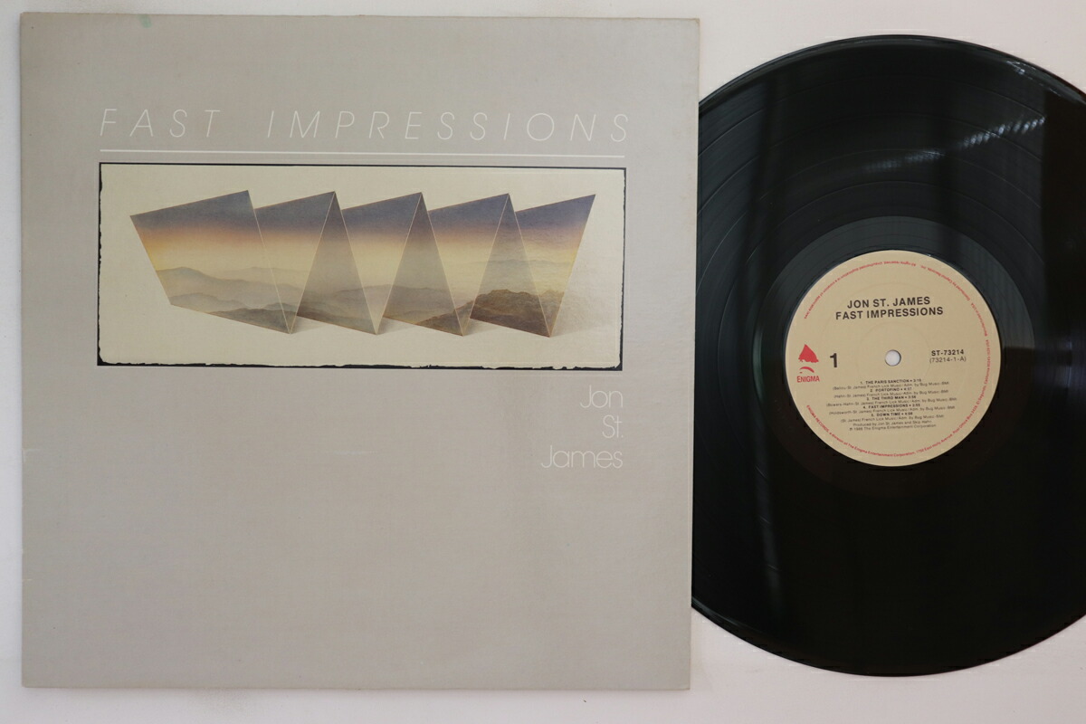 【楽天市場】【中古】米LP Jon St. James Fast Impressions ST73214 ENIGMA RECORDS ...