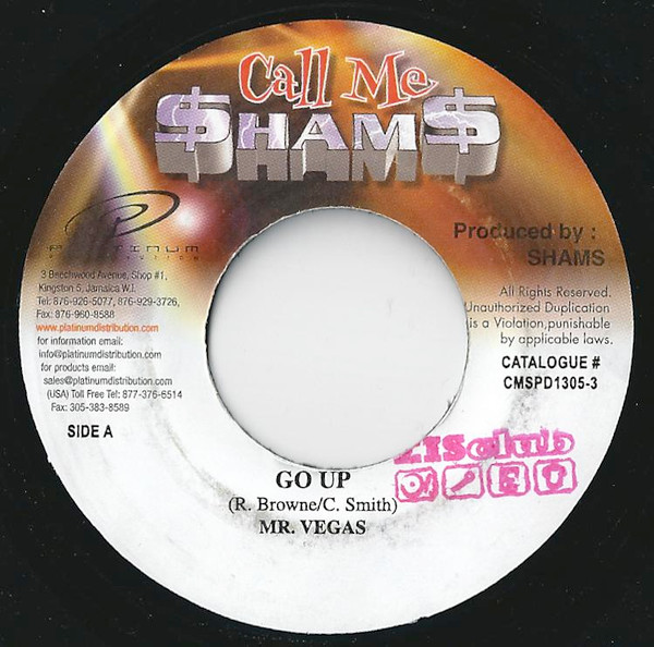 【楽天市場】【中古】ジャマイカ7" Mr. Vegas Go Up CMSPD13053 Call Me $ham$ /00080：レコード ...