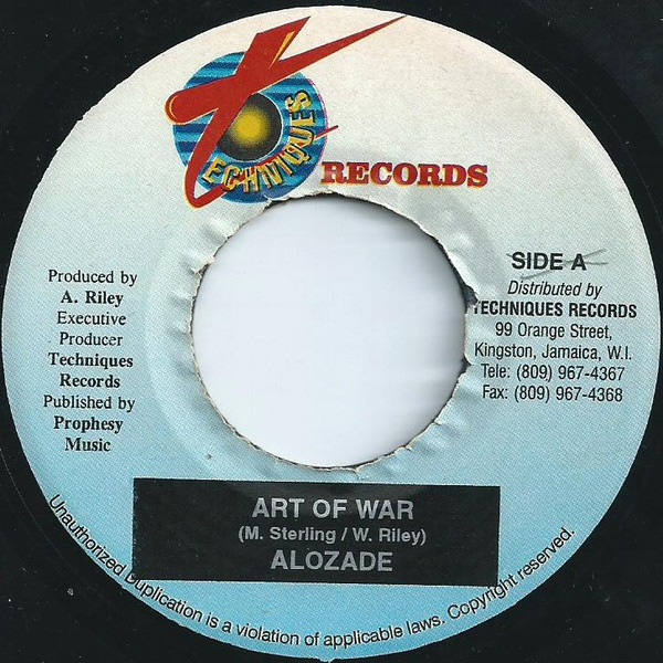 【楽天市場】【中古】ジャマイカ7" Alozade Art Of War NONE Techniques /00080：レコードシティ 楽天市場店