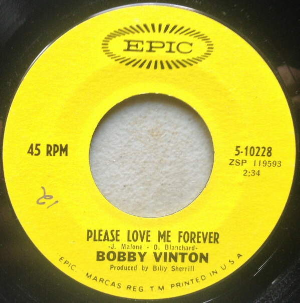 【楽天市場】【中古】米7" Bobby Vinton Please Love Me Forever 510228 Epic /00080：レコードシティ 楽天市場店