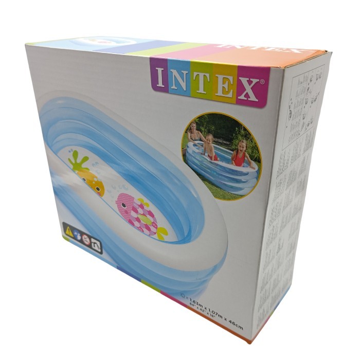 【楽天市場】【中古】INTEX インテックス オーバルプール 163×107×46cm 57482 H4：リサイクル王国