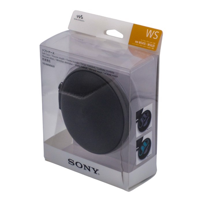 【楽天市場】【中古】 未使用品 ソニー ヘッドホン一体型ウォークマン純正ソフトケース WS620/WS410シリーズ用 ブラック CKS ...