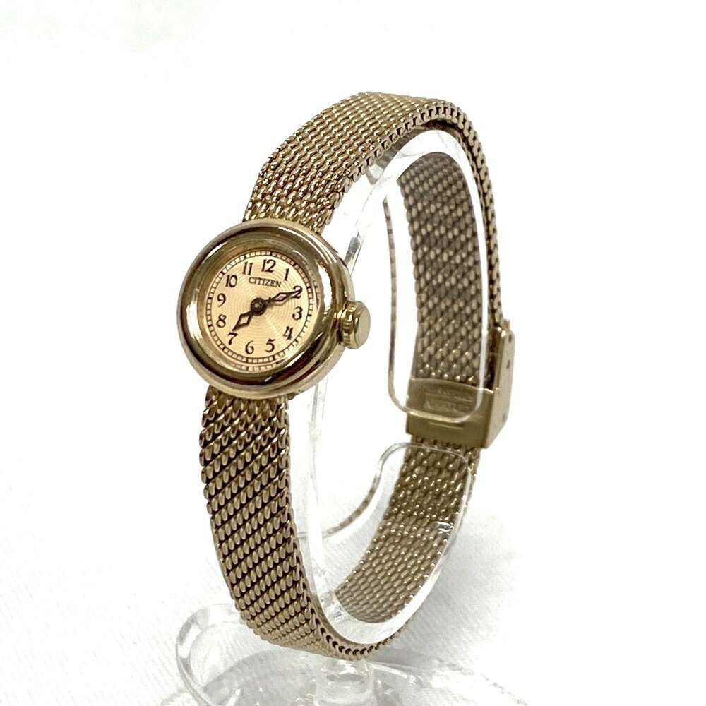 【楽天市場】Citizen シチズン 腕時計 クオーツ 良好 ゴールドカラー レディース ウォッチ watch MU1005【中古 ...