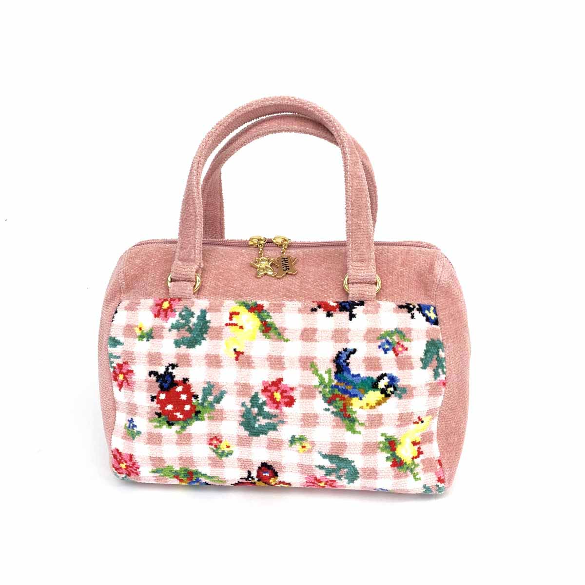 【楽天市場】FEILER フェイラー ミニボストンバッグ 美品 ピンク シェニール織り ハイジ レディース WEB限定品 レア ハンド bag ...