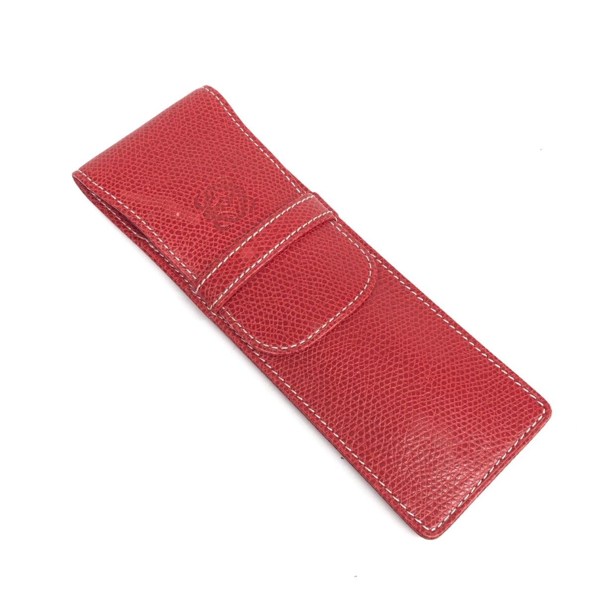 【楽天市場】LOEWE ロエベ アナグラム ペンケース レッド レザー 文具 PEN 【中古】：リサイクル ティファナ