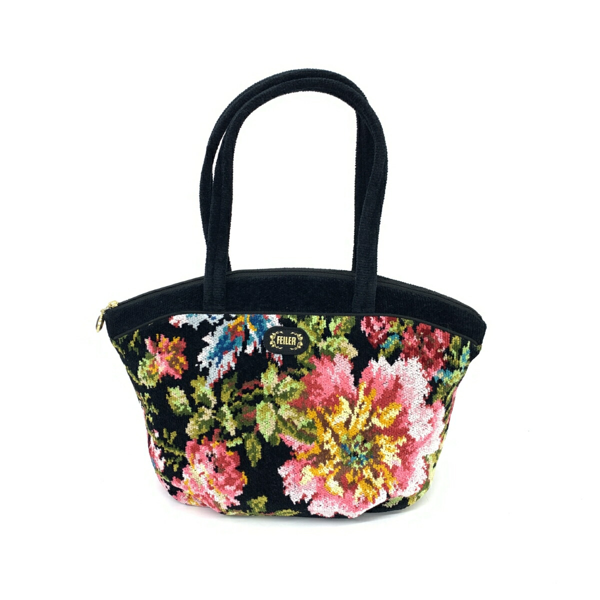 【楽天市場】FEILER フェイラー トートバッグ 良好 ブラック シェニール織り 花柄 レディース 肩掛け bag 鞄 【中古】：リサイクル ...