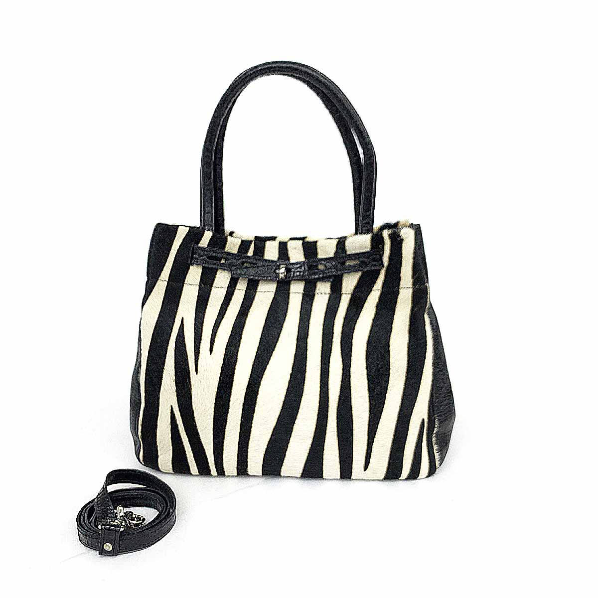 【楽天市場】LANZETTI ランゼッティ 2WAYバッグ ブラック×ホワイト ハラコ ゼブラ柄 レディース トート ショルダー bag 鞄 ...