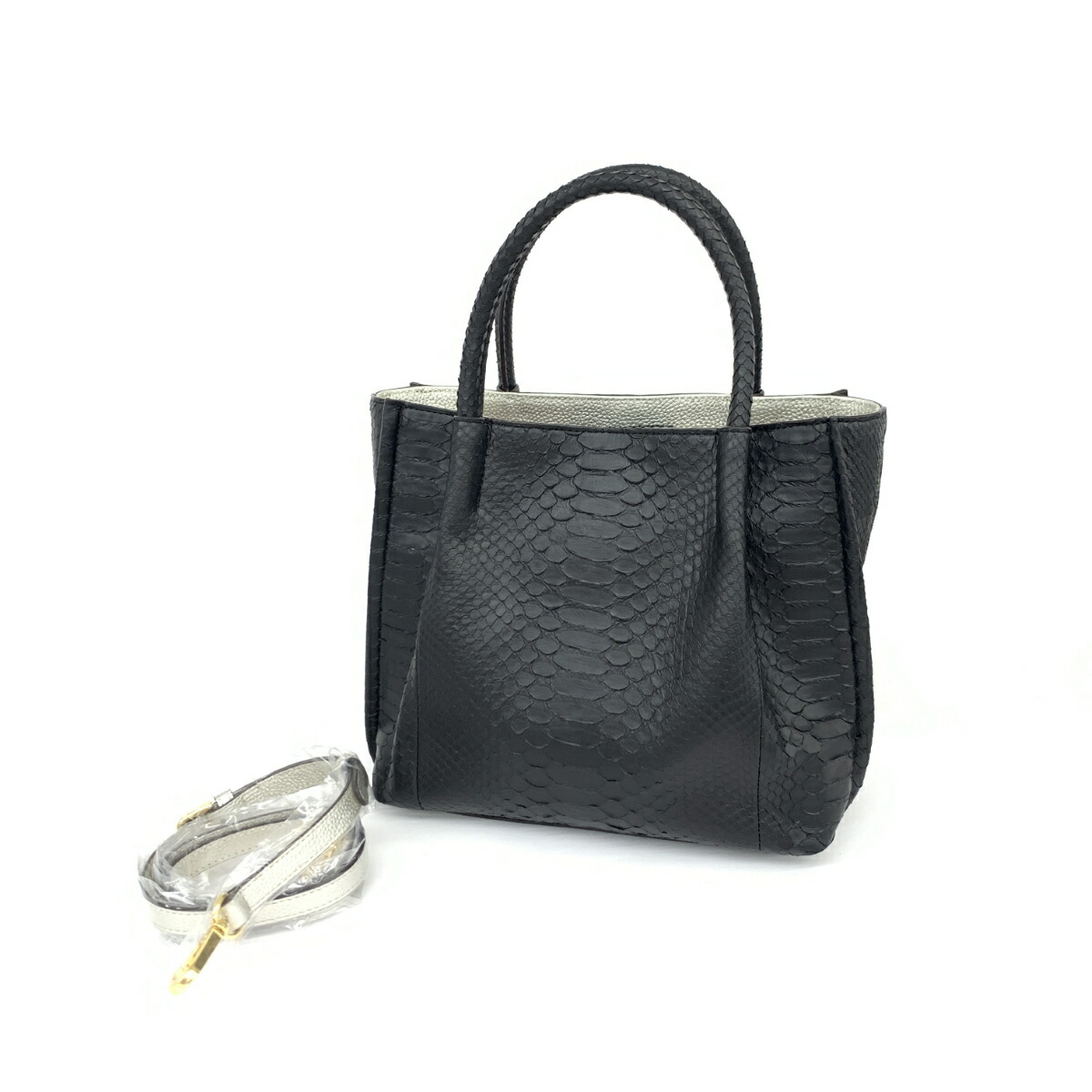 【楽天市場】python パイソン 2WAYバッグ 美品 ブラック レディース ハンド ショルダー bag 鞄 【中古】：リサイクル ティファナ