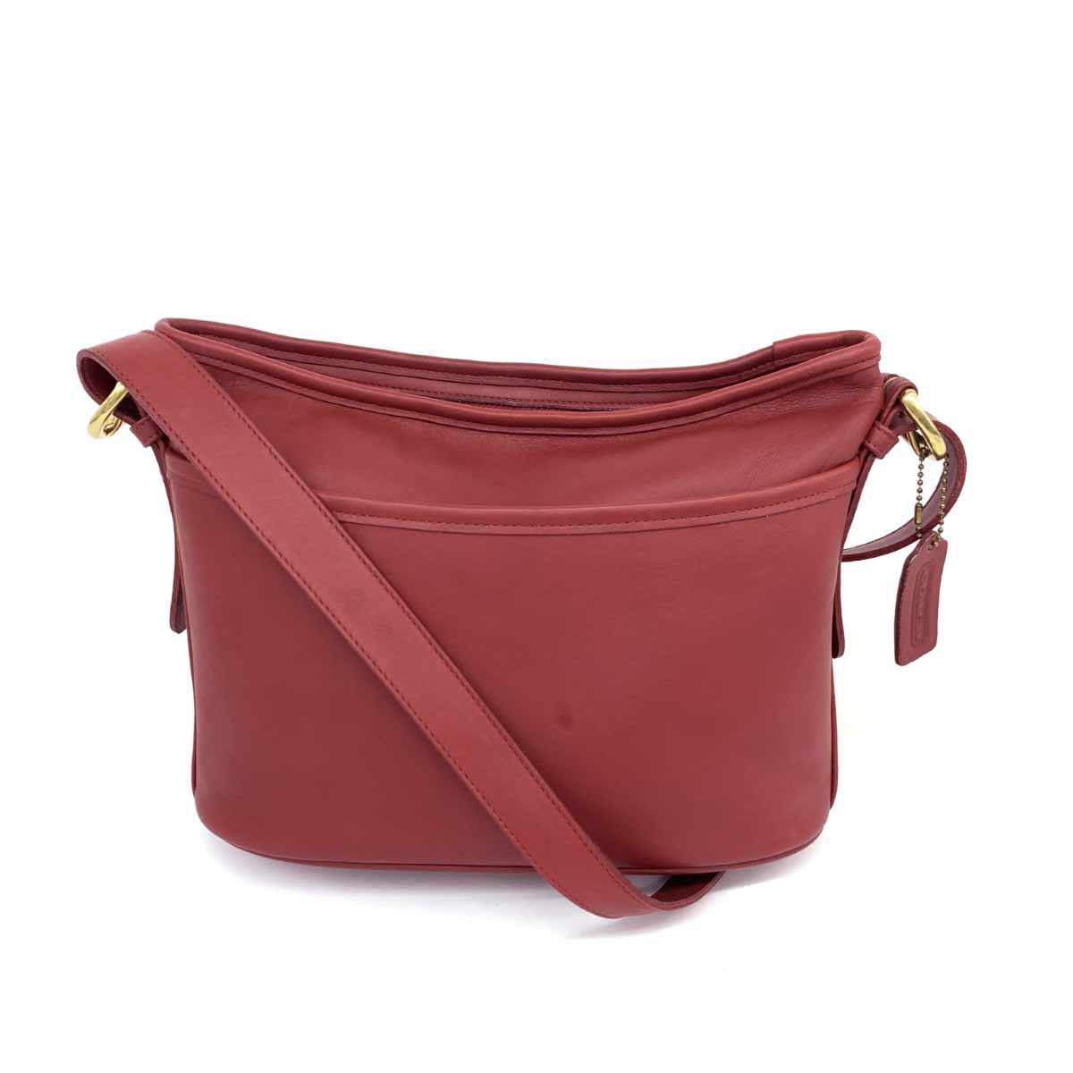 【楽天市場】OLD COACH オールドコーチ ショルダーバッグ 4143 コーラルレッド フルグレインレザー レディース USA製 斜め掛け ...