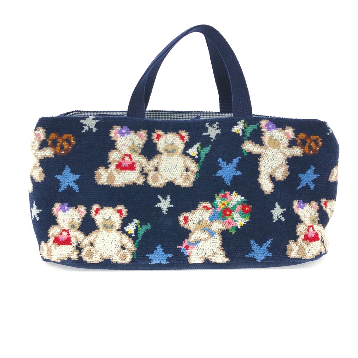 【楽天市場】FEILER フェイラー ハンドバッグ 良好 ネイビー シェニール織り リーベ＆リリア/ベビーカーポーチ レディース bag 鞄 ...