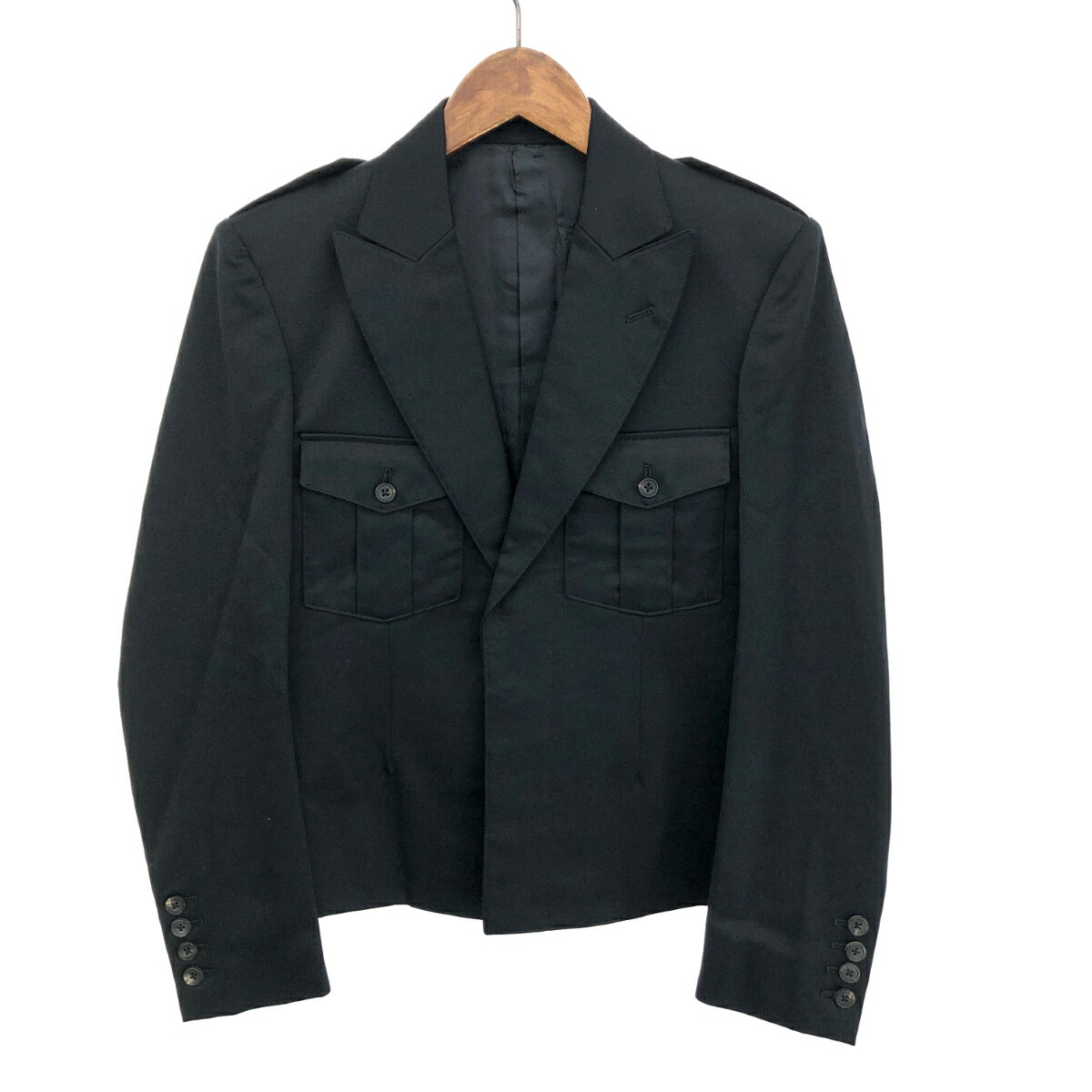 【楽天市場】JOHN LAWRENCE SULLIVAN ジョンローレンスサリバン エポーレット 比翼 ジャケット サイズ:34 ブラック ウール メンズ アウター 【中古】：リサイクル ティファナ