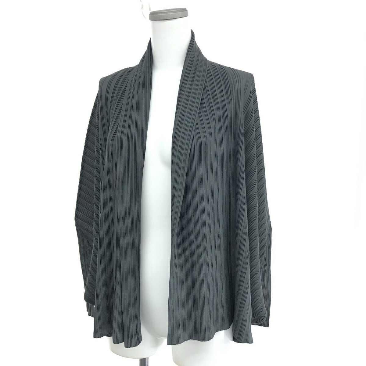 【楽天市場】PLEATS PLEASE プリーツプリーズ カーディガン 良好 サイズ:3 PP13-F0355 グレー ポリエステル ...