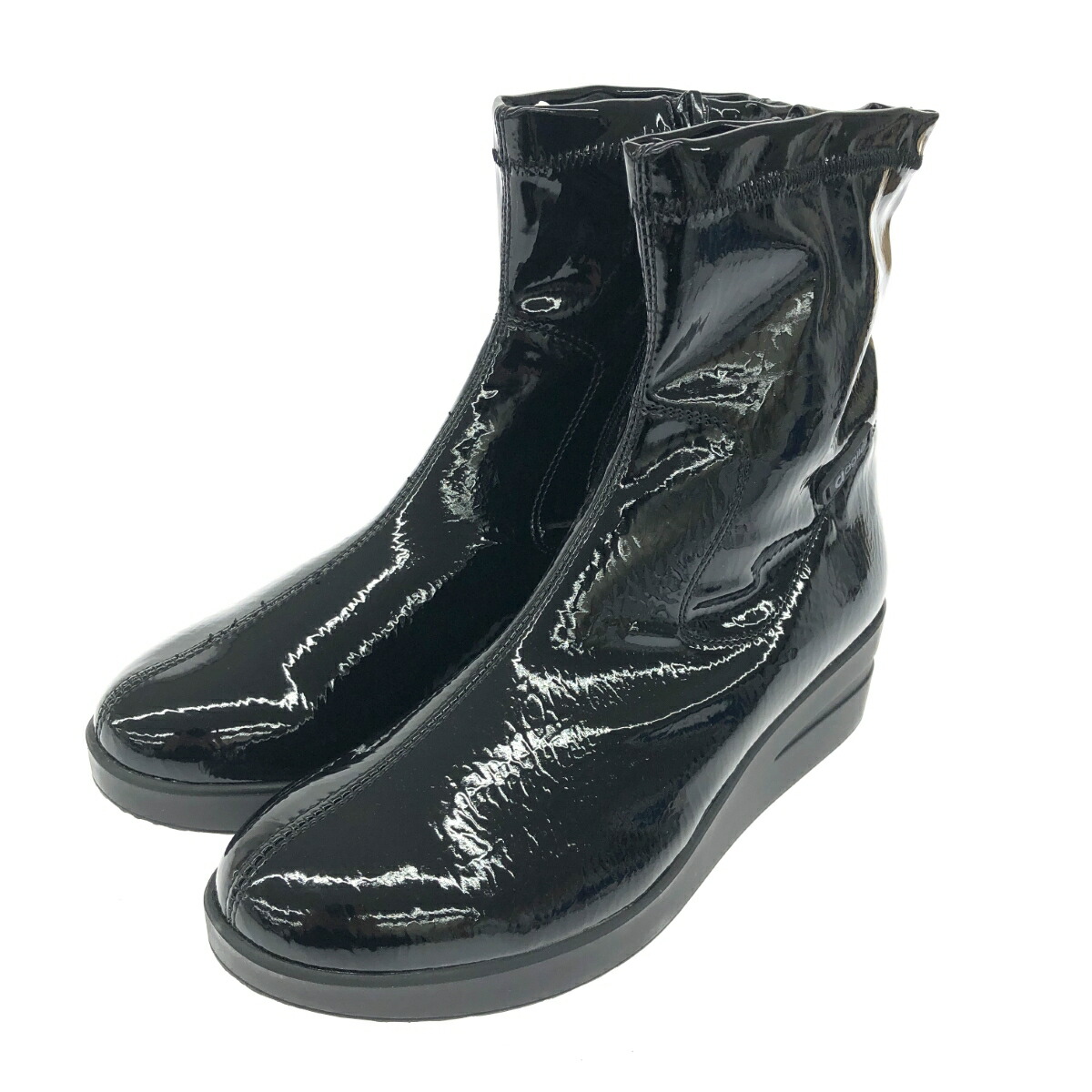 【楽天市場】RUCO LINE ルコライン ウェッジソール ブーツ 未使用品 38 ブラック パテントレザー レディース 靴 シューズ ブー ...