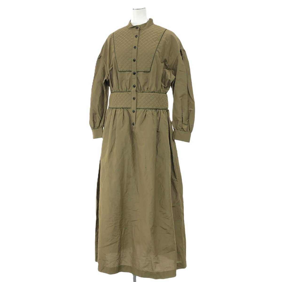 【楽天市場】mina perhonen ミナペルホネン 長袖ワンピース サイズ:38 カーキ シルク混 レディース skyggeドレス ロング 23-24AW 参考定価￥99000 【中古 ...