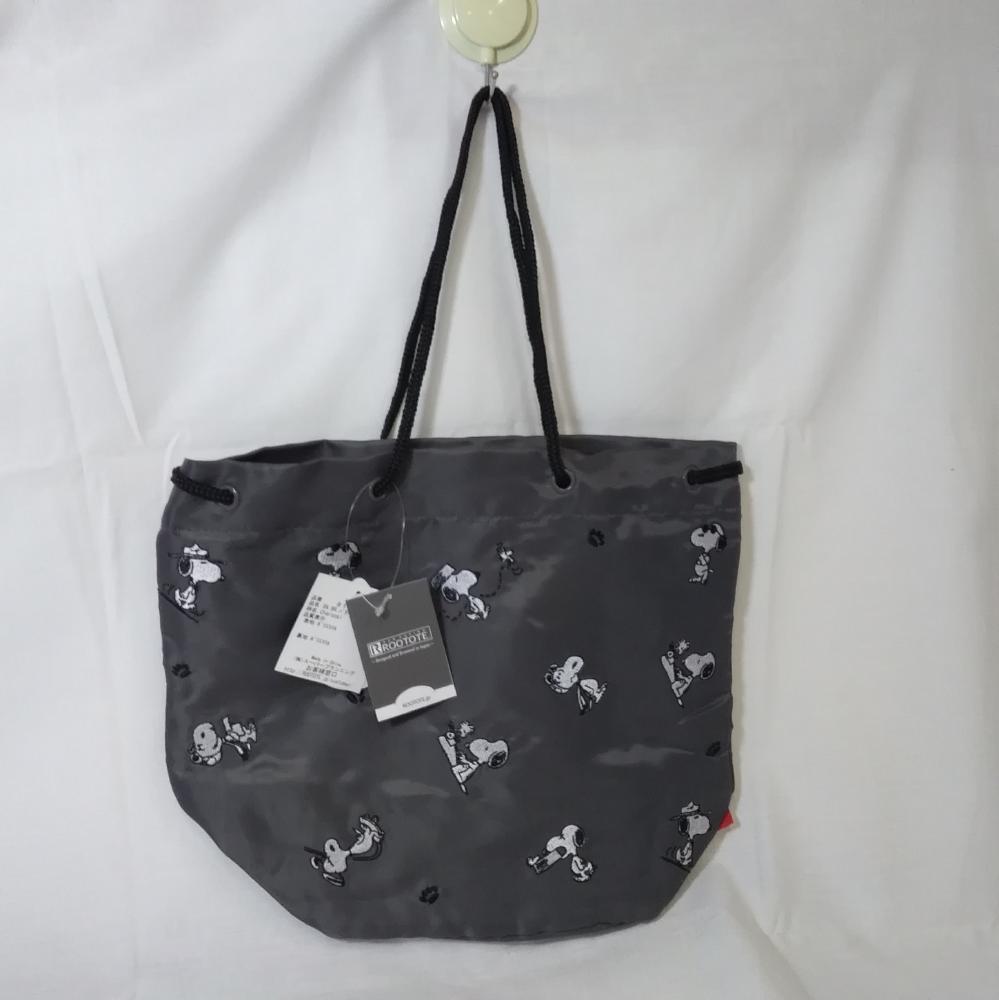 【楽天市場】【未使用・長期保管品】 ROOTOTE SN.ベビールー.パターンピーナッツ 4W チャコール 送料無料 【ルートート】 【baby roo PEANUTS-4W】 【レディース ...