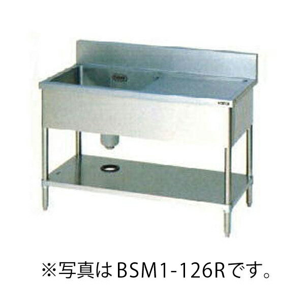 【楽天市場】【新品】一槽水切付シンク ブリームシリーズ (バックガードあり) 幅1500×奥行600×高さ800(+150)(mm) BSM1-156L(R)：業務用厨房機器のリサイクルマート