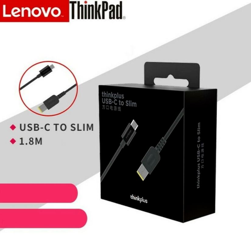 【楽天市場】Lenovo thinkplus USB-C to Slim 電源ケーブル スリムチップアダプター 変換 45W/65W対応 ThinkPad 充電：CarAccessory楽天市場店